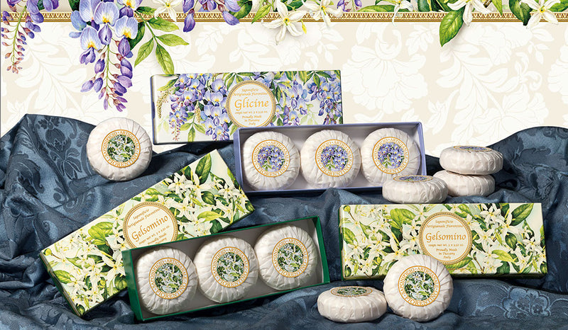 Saponificio Artigianale Fiorentino | Jasmine Scented Set of 3 x 3.52 oz ...